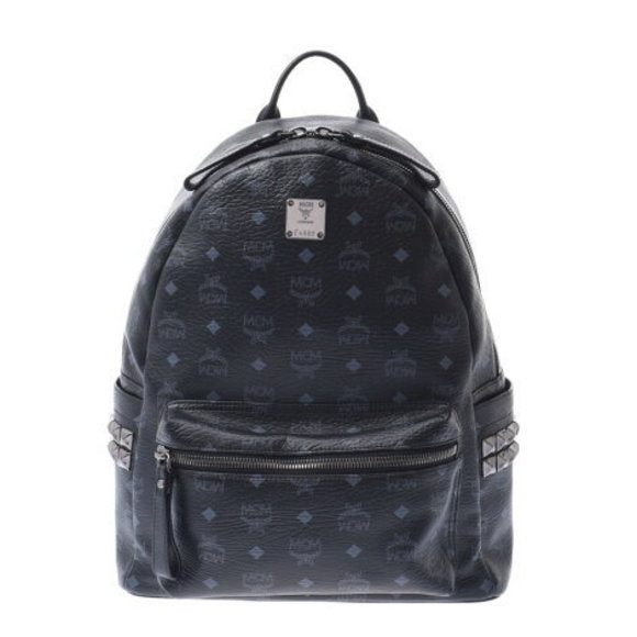 MCM | Bags | Mcm Backpack Studded Black Rucksack Daypack | Poshmark